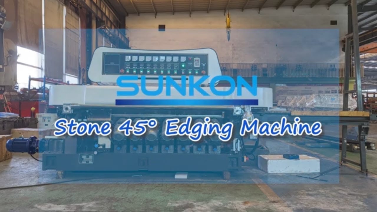 How Does Stone 45° Edging Machine Work? | Sunkon - YouTube