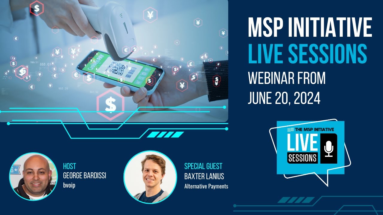 MSP INITIATIVE LIVE WITH BAXTER LANIUS FROM ALTERNATIVE PAYMENTS - YouTube