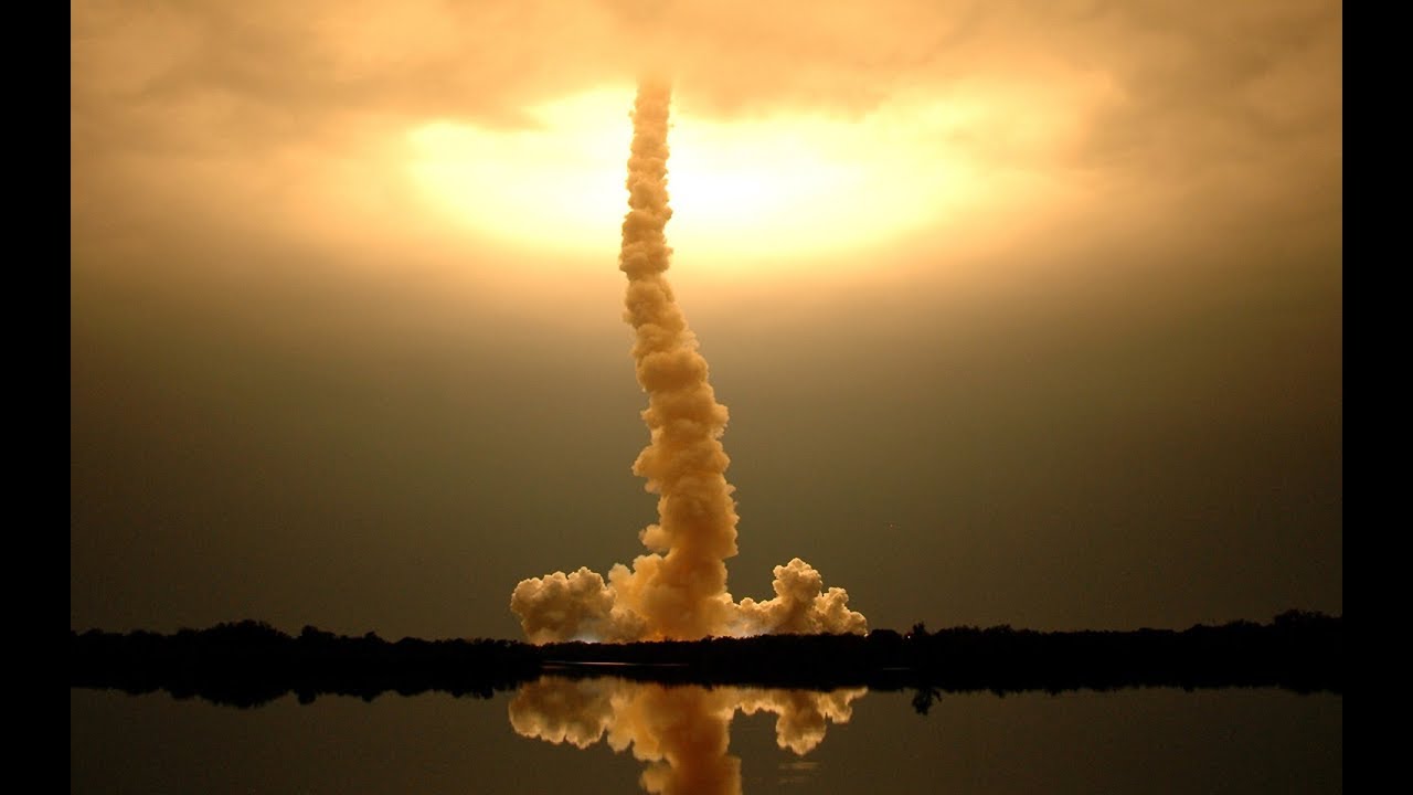 Space Shuttle Night Launch (Amazing View) - YouTube