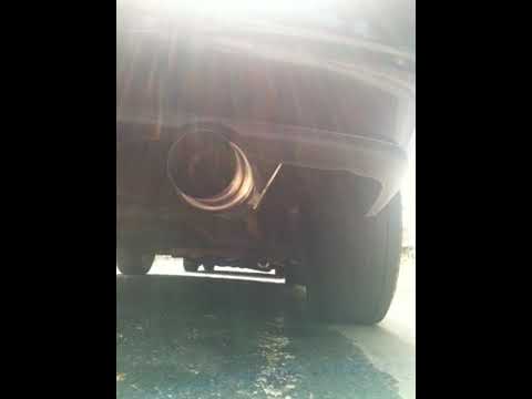 4" titanium burnt exhaust tip - YouTube