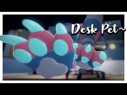 Under A Macro Derg's Desk While they Play Games [Furry ASMR] (paws) (no talking) (visual triggers)