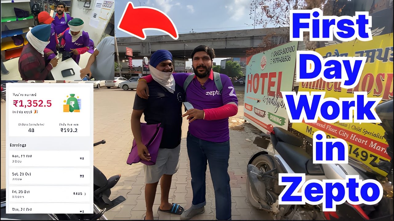 Zepto First Day Work | Zepto First Day Earning | Zepto Delivery Partner ...