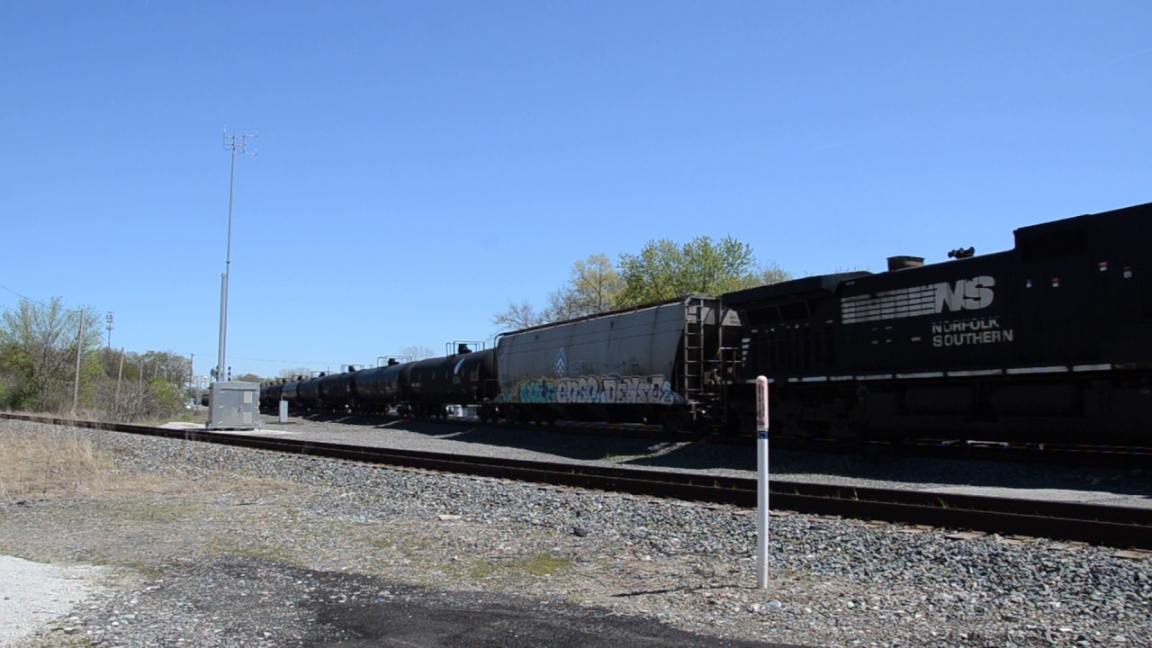 Norfolk Southern Tank Car Train Porter Indiana 4/23/17 - YouTube