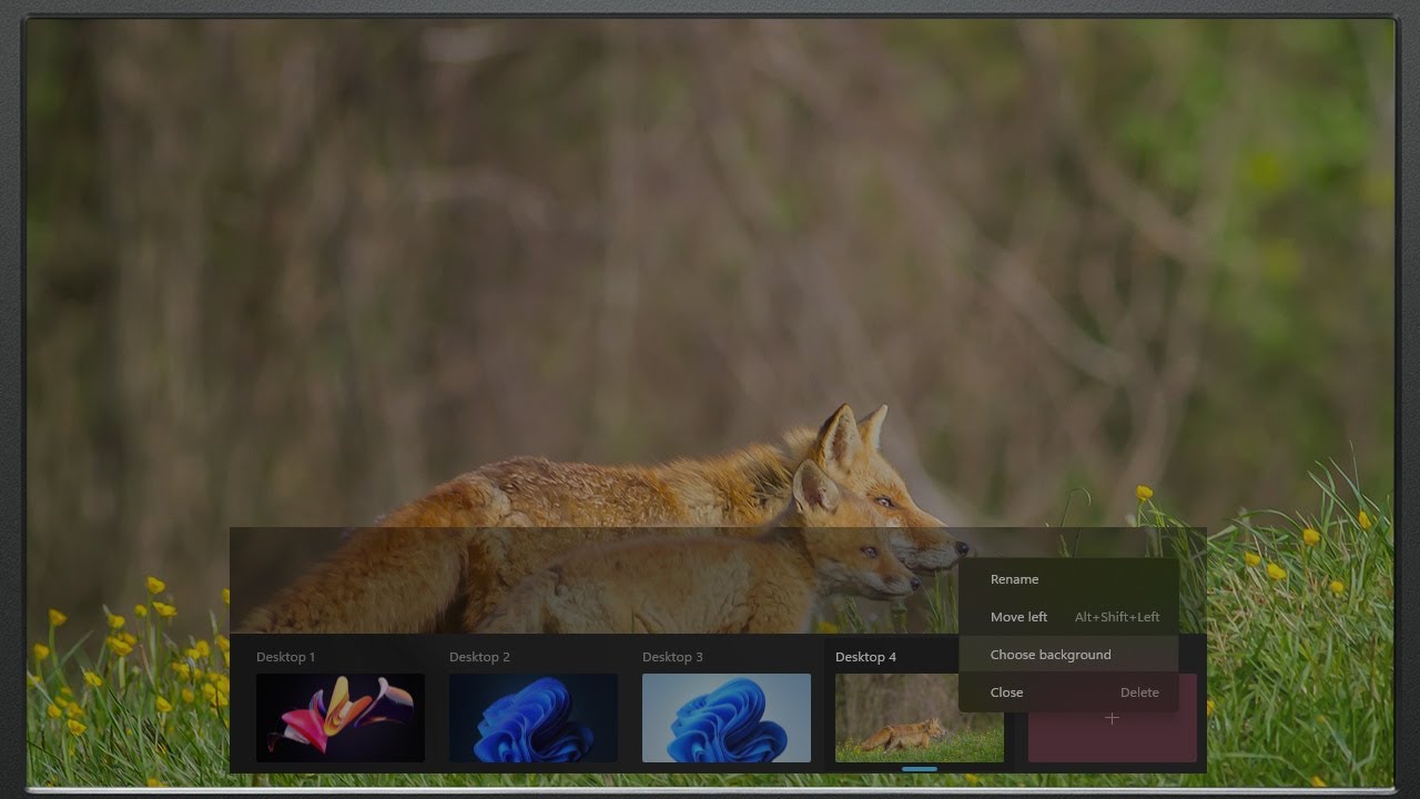 Change Virtual Desktop Wallpaper In Windows - YouTube