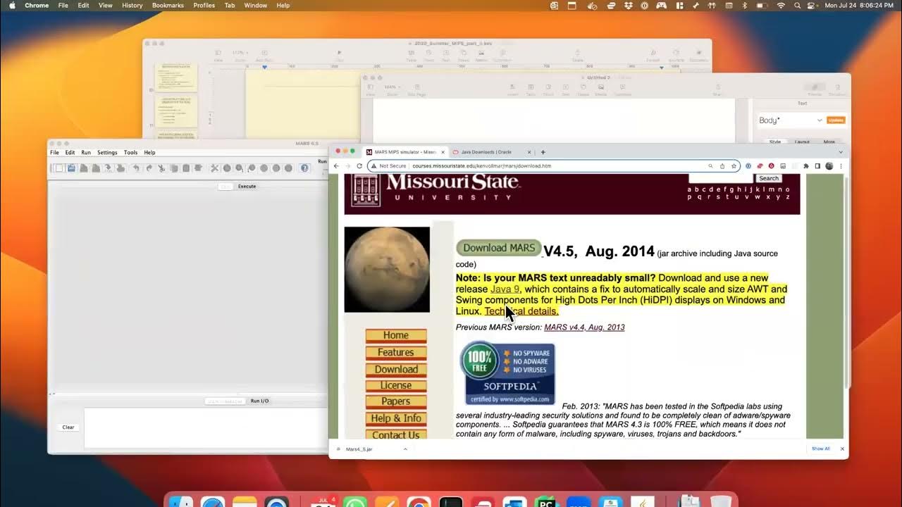 Intro to MIPS: Downloading and Installing MARS MIPS Simulator - YouTube
