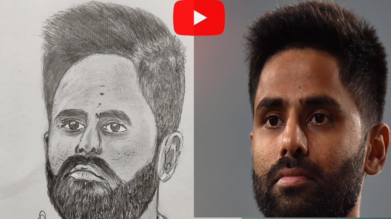 Surya||Kumar||Yadav||Drawing| #t20worldcup2022 #sketch #t20worldcup # ...