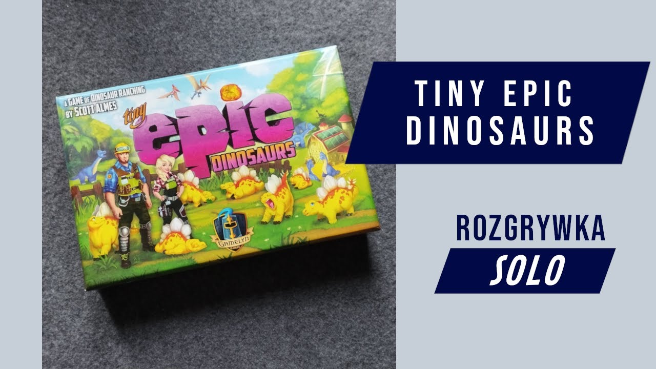 Tiny Epic Dinosaurs - zasady i pełna rozgrywka solo - YouTube