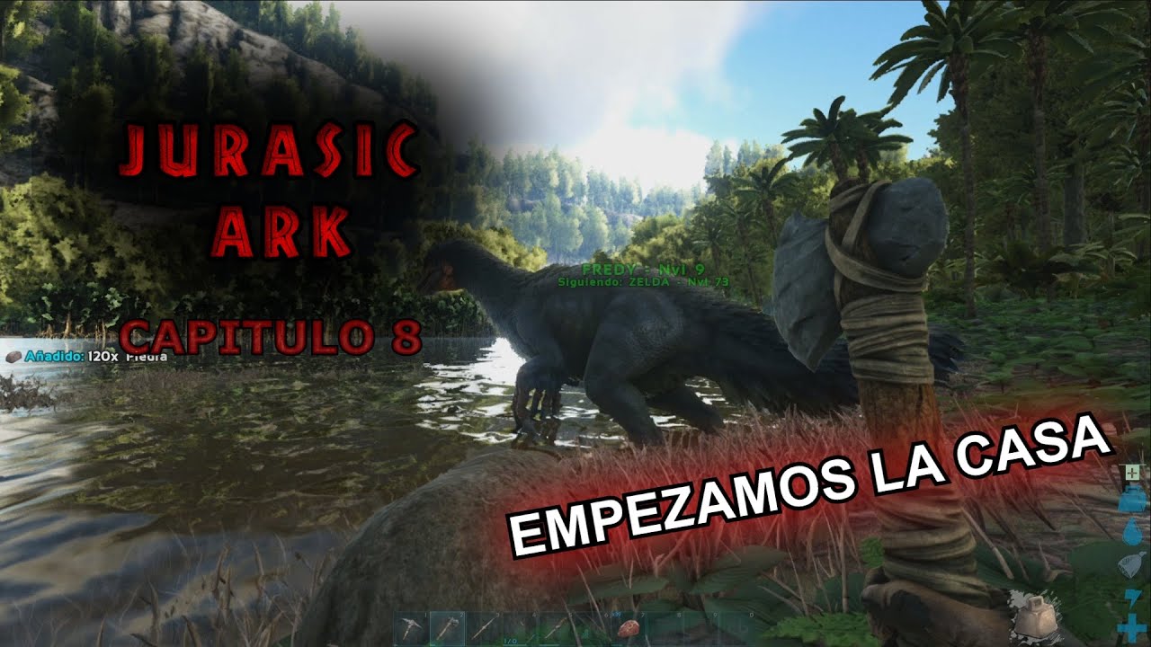 JURASIC ARK Capitulo 8: empezando la casa y contando mis cositas - YouTube
