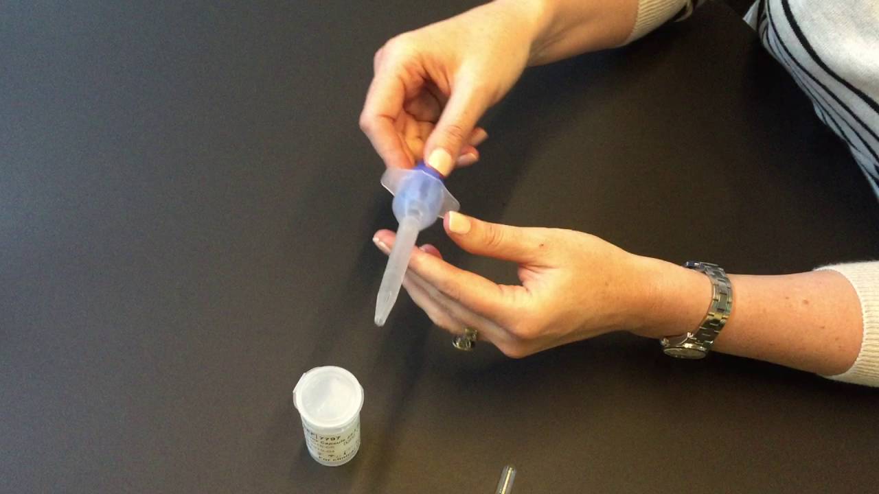 Loading a Provox Capsule onto a Provox Vega Voice Prosthesis 22.5Fr ...