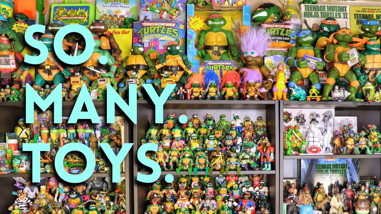 TMNT and 90s-Inspired Toy Collection Room Tour! - YouTube