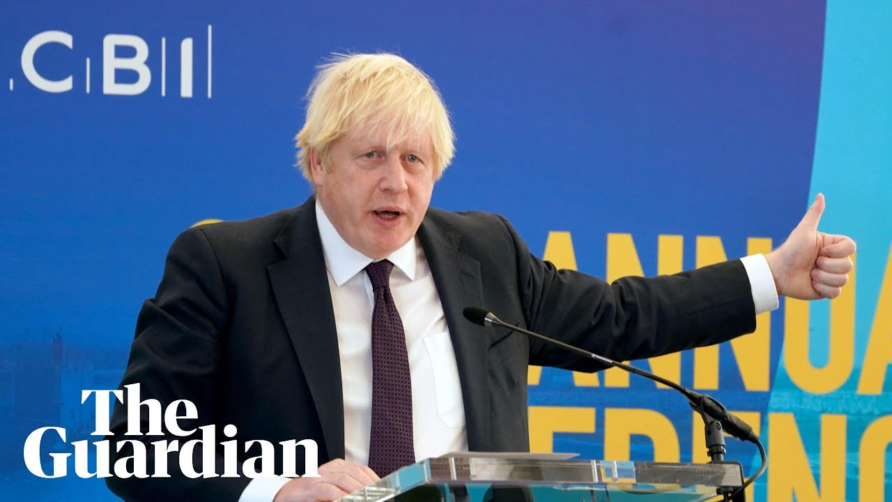 Boris Johnson gives keynote speech at the CBI annual conference – as it ...