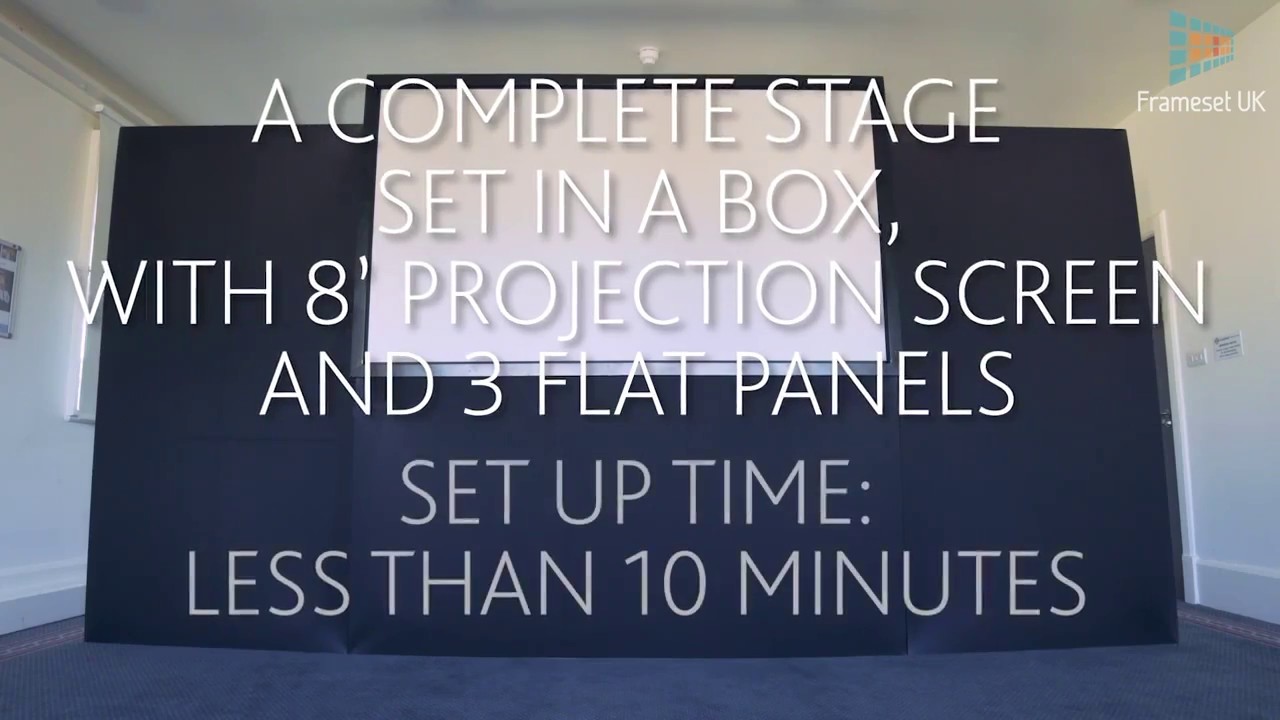 Easy How to Set Up Frameset Projection Screen & Set in a Box - YouTube