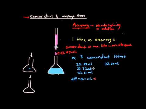 What does concordant mean in chemistry?