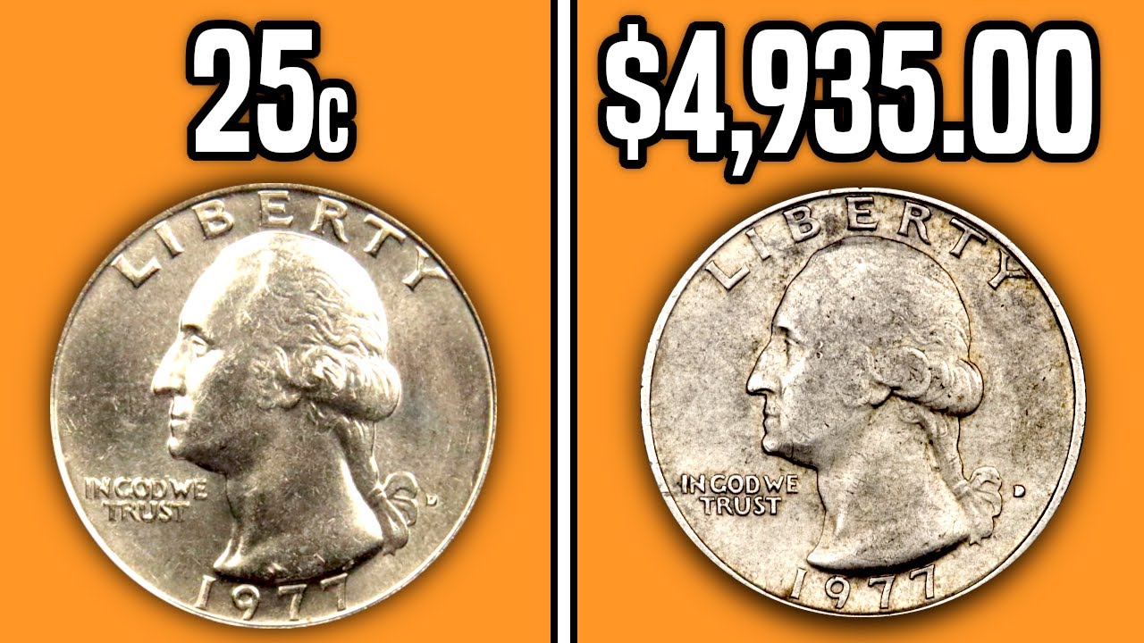 Super rare Quarters Worth Money! 1977 D Washington Coins - YouTube