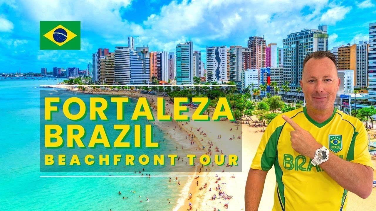 🇧🇷 FORTALEZA, BRAZIL Beachfront WALKING TOUR 2023 Beira Mar to Iracema ...