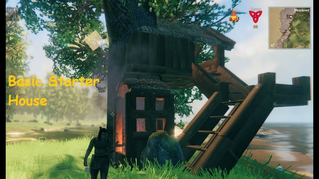 Valheim Basic Starter House Tutorial Ep 3 - YouTube