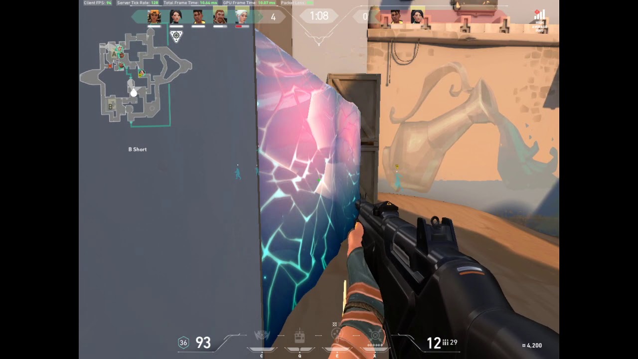 Knifing in 200 ping (Valorant) - YouTube