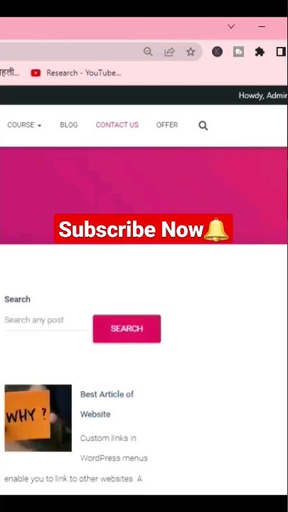 Wordpress Sidebar not showing in Website | Wordpress Tutorial #wordpress #shorts - YouTube