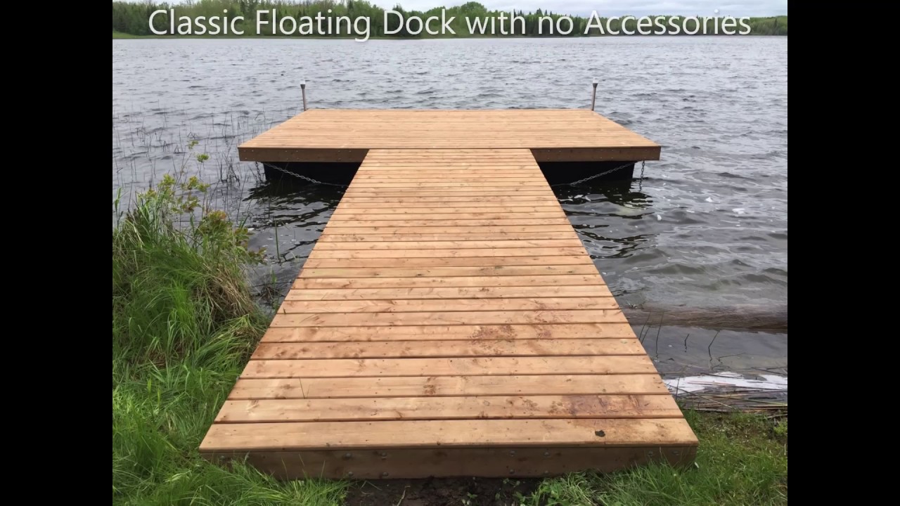 Classic Floating Dock by On the Water Designs - YouTube