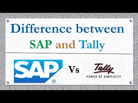 Difference between SAP and Tally | SAP | SAP Course | CA | Accounting ...