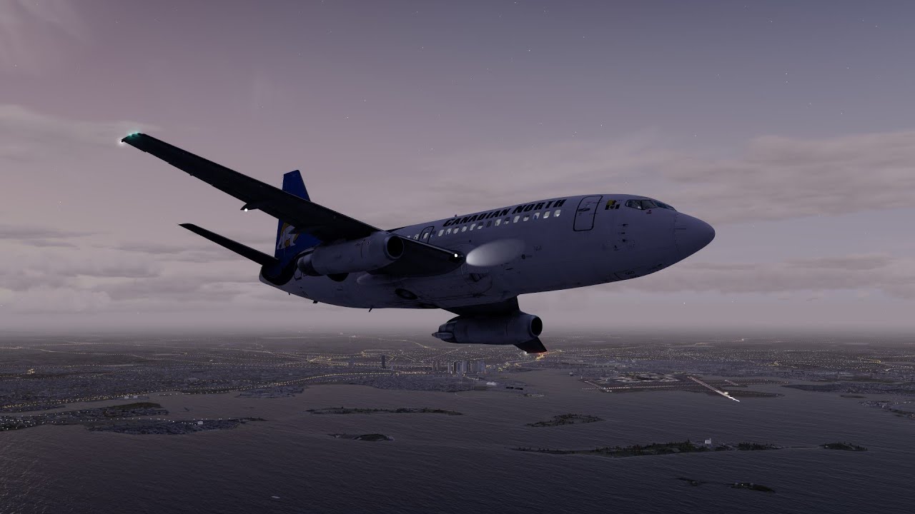 [P3D] Moncton Monday. Boston-Halifax in the Captain Sim 737-200. - YouTube