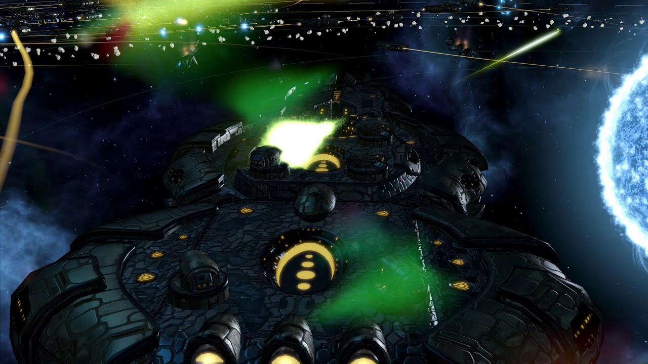 Stellaris - Titan "Heavy Fleet" vs Orbital Station - YouTube
