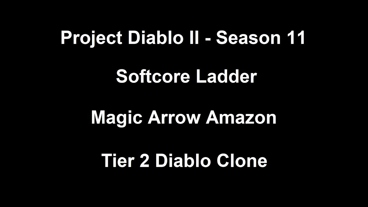 PD2 Season 11 - Tier 2 Dclone, Magic Arrow Amazon - YouTube