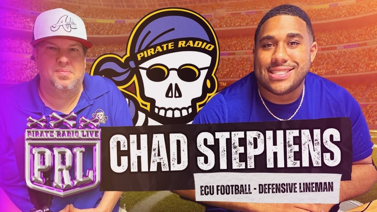 Pirate Radio Live 4/12/24 - ECU Football Defensive Lineman, Chad Stephens - YouTube