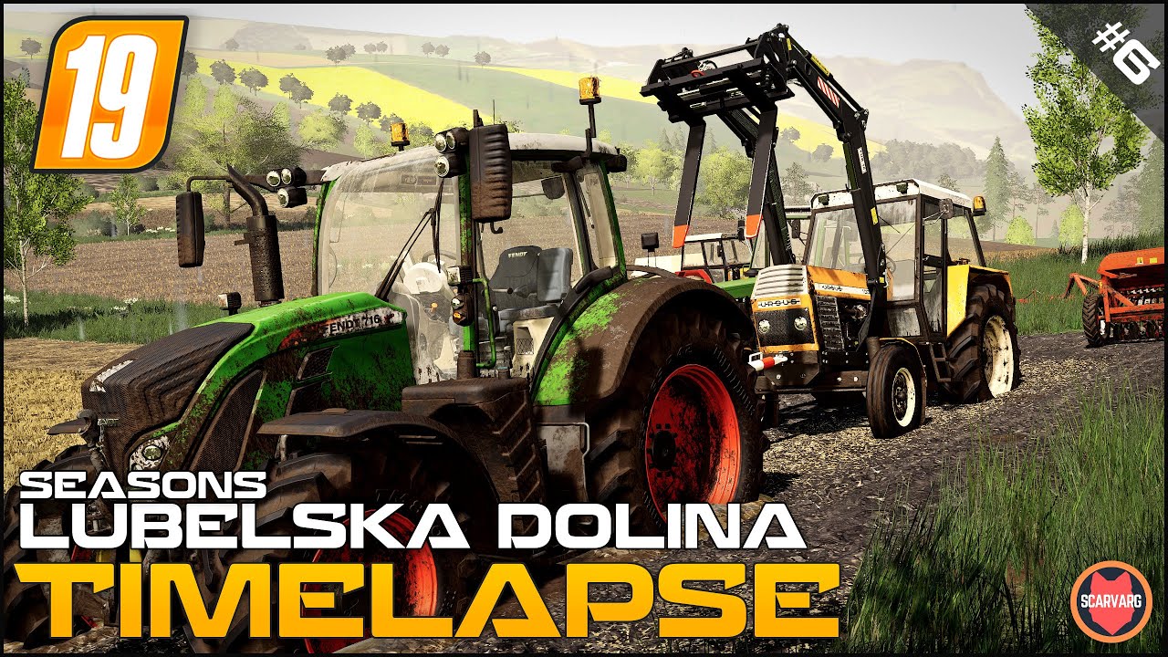 GOT STUCK IN THE MUD ⭐ FS19 Lubelska Dolina Seasons Timelapse - YouTube