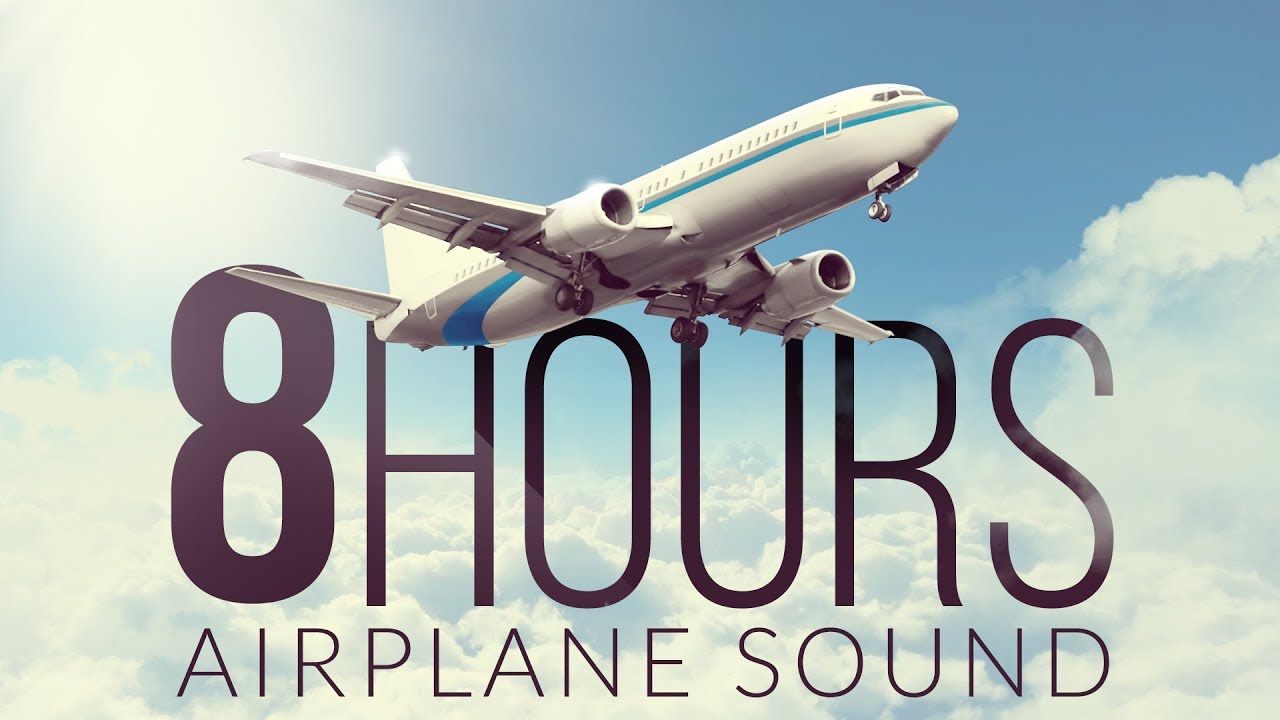 WHITE NOISE airplane sound 8 hours - YouTube