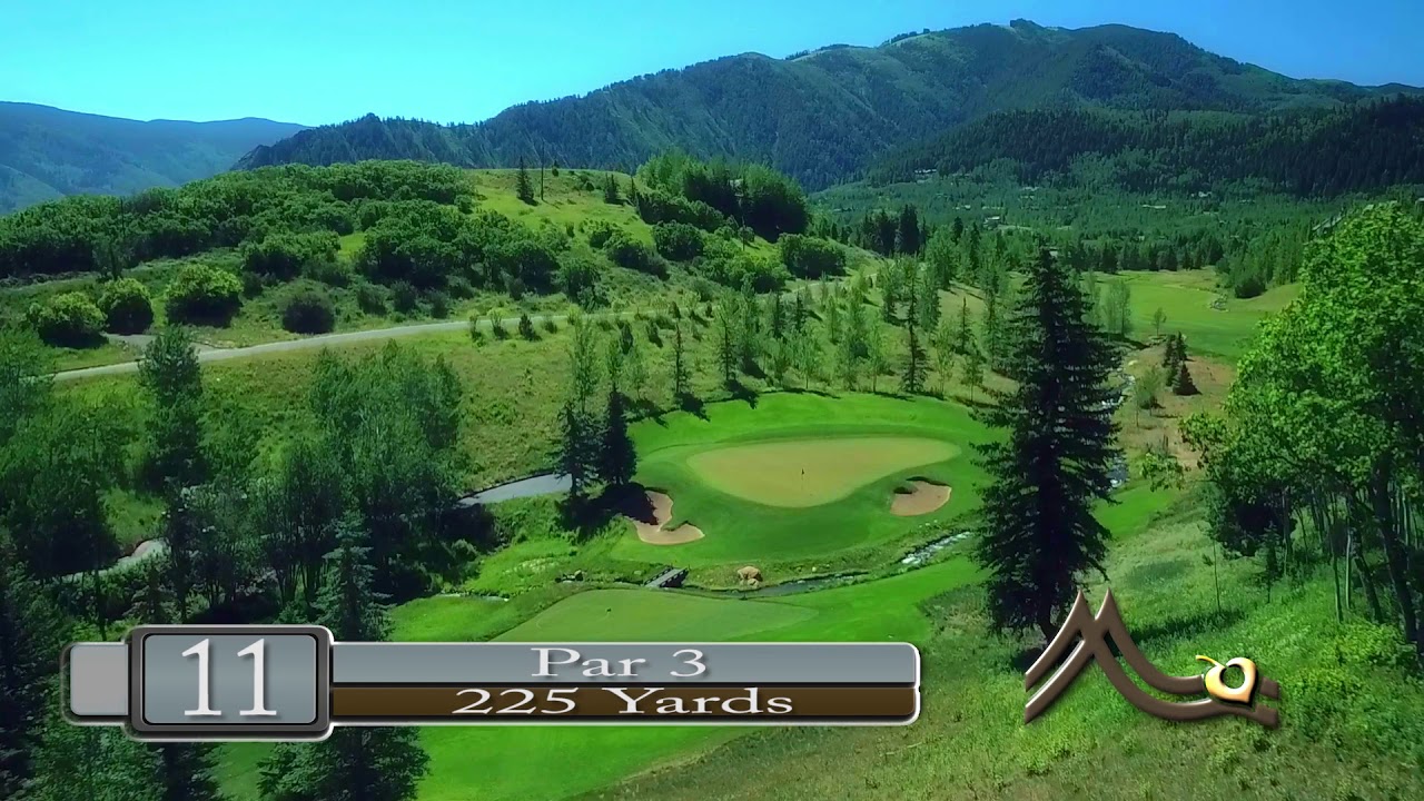 Maroon Creek Club - Hole 11 Flyover - YouTube
