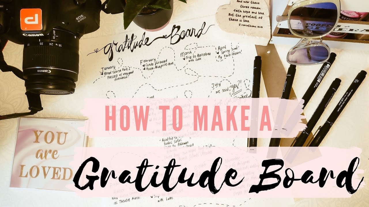How to make a Gratitude Board (Featuring Christmas in London) - YouTube