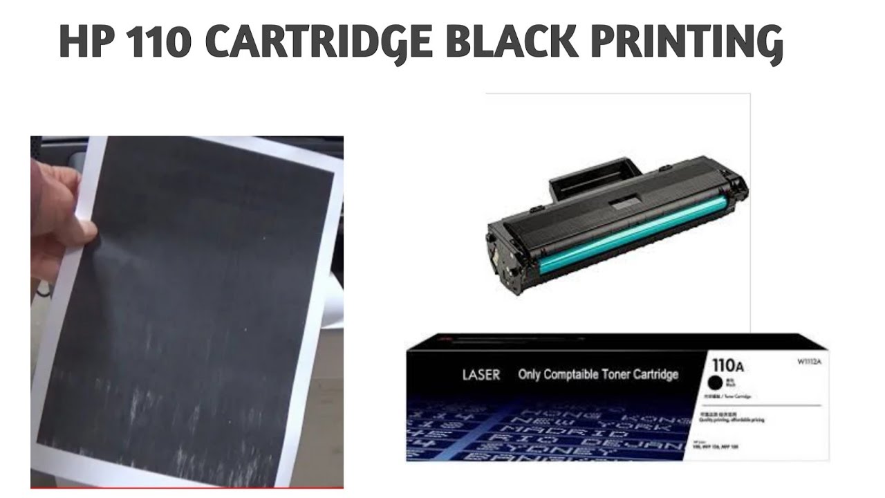 hp 110 cartridge black printing, hp laser 108a black printing, hp laser ...