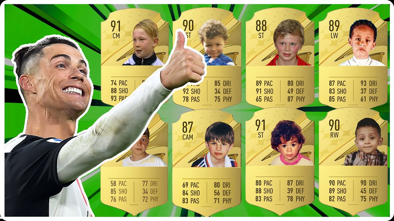 Guess The Football Player By His Kids Photo On His FIFA Card - YouTube