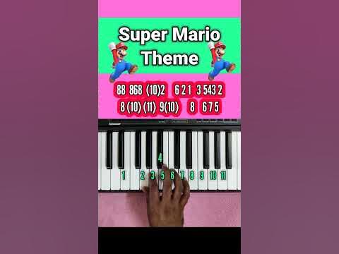 Super Mario Theme Music ll Easy Paino Tutorial With Notation ll A Music ...