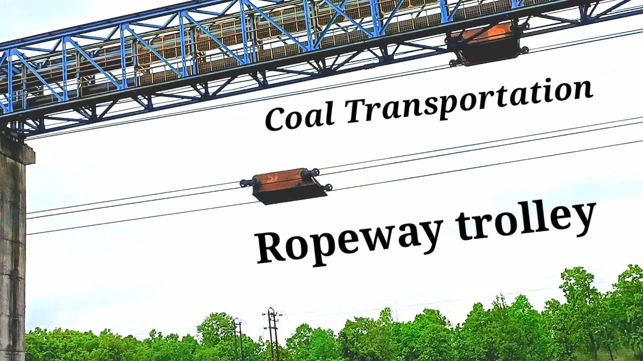 Coal transportation by ropeway trolley||Aerial ropeway||Ramgarh|| - YouTube