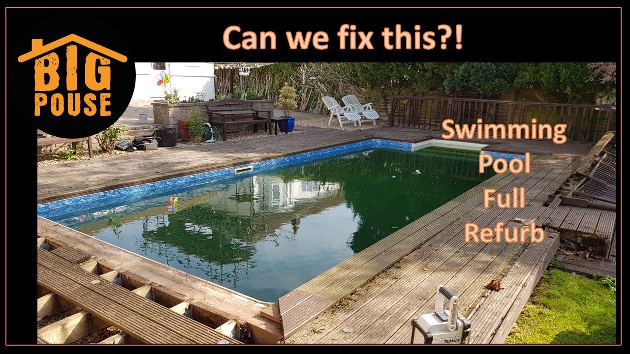 Full Garden Pool Refurbishment. Must Watch. Start to finish refurb ...