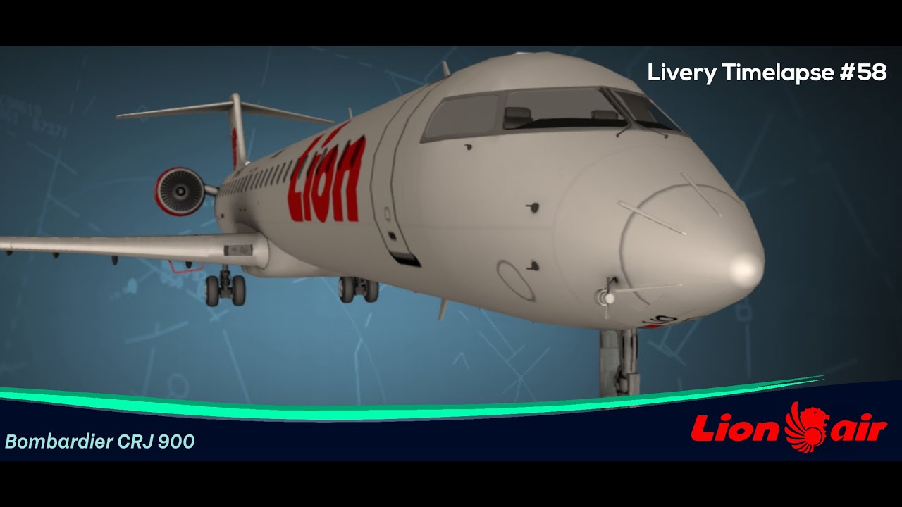 RFS Livery Timelapse - CRJ900 Lion Air - YouTube