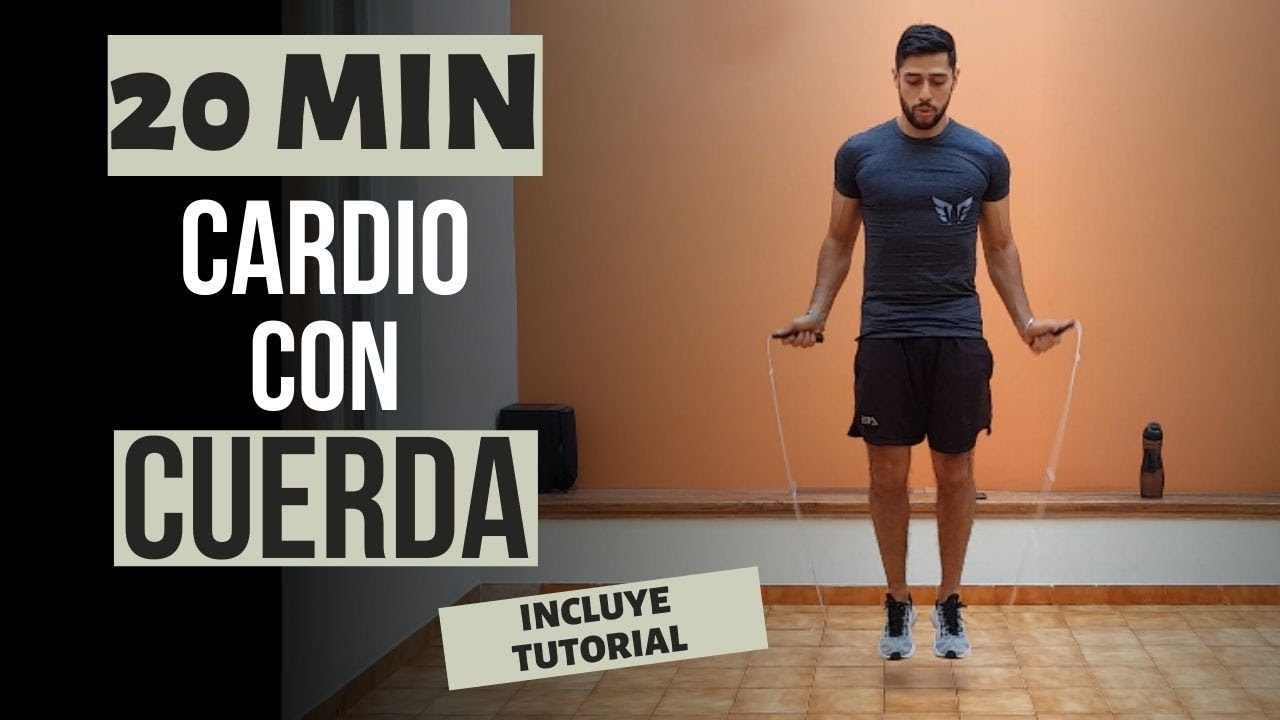 20 minutos de SALTAR LA CUERDA // Rutina de Cardio con lazo quema ...