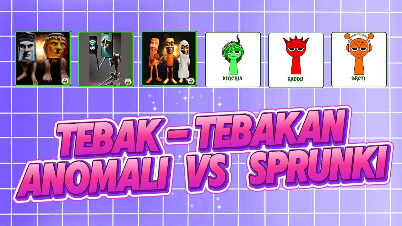 TEBAK ANOMALI TUNG TUNG SAHUR VS SPRUNKI NORMAL -Tung Tung Sahur ...
