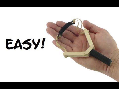 How To Make A Popsicle Stick Slingshot Full HD - YouTube