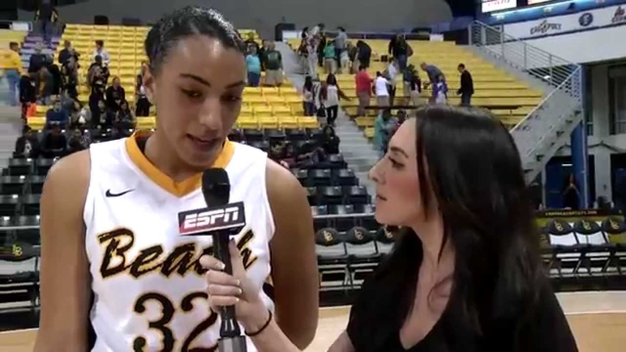 WBB: Devin Hudson (LBSU) Post-Game vs CSF - YouTube
