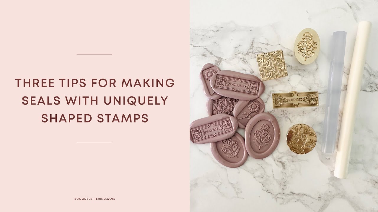 Three tips for making seals with uniquely shaped stamps - YouTube