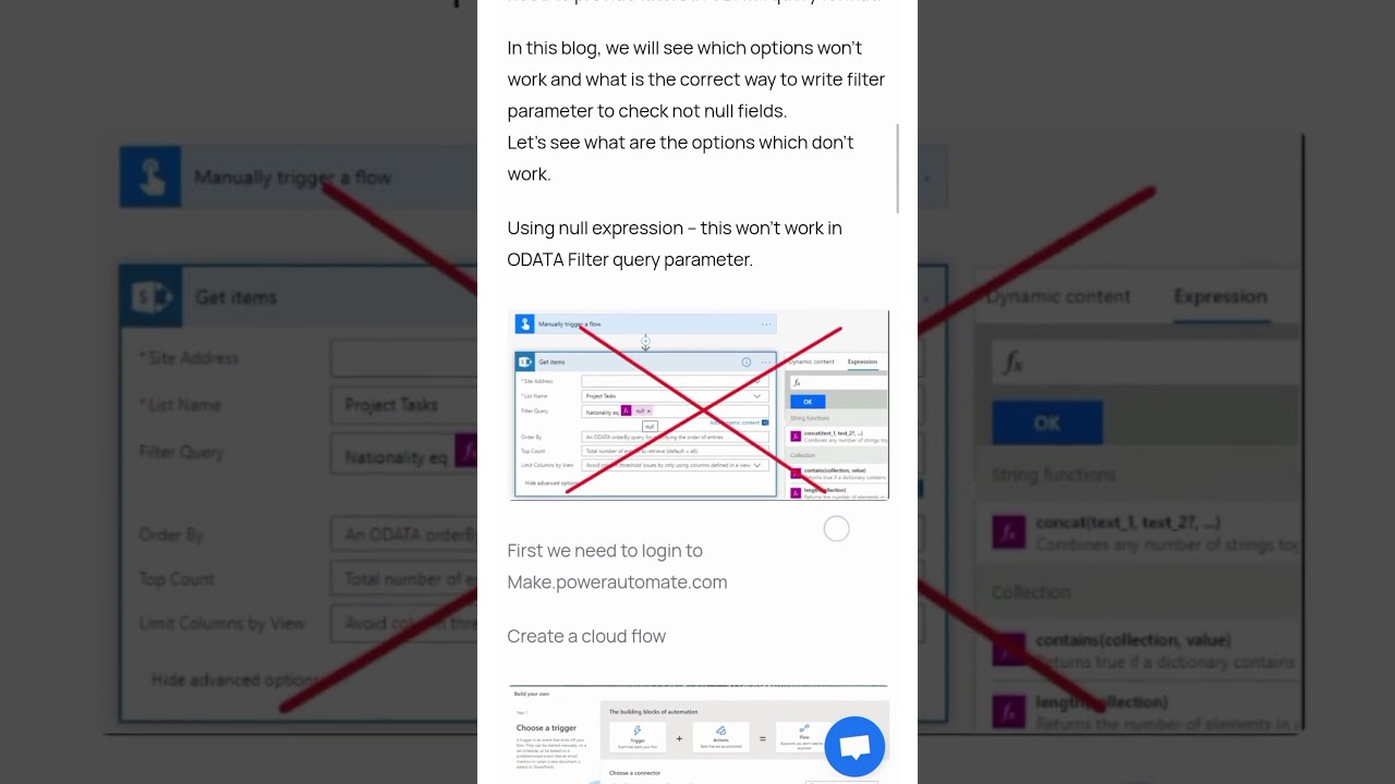 How To Check Null Value In ODATA Filter Of Get Items Action In Power Automate YouTube How To Check Null Value In ODATA Filter Of Get Items Action In Power Automate YouTube