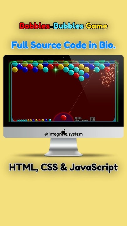 Game #javascript || Bobble Bubbles Game using HTML, CSS & JavaScript #shorts - YouTube