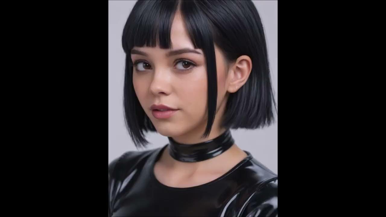 Sexy Nude Jenna Ortega Wednesday Addams In A Wet Latex Bikini Big