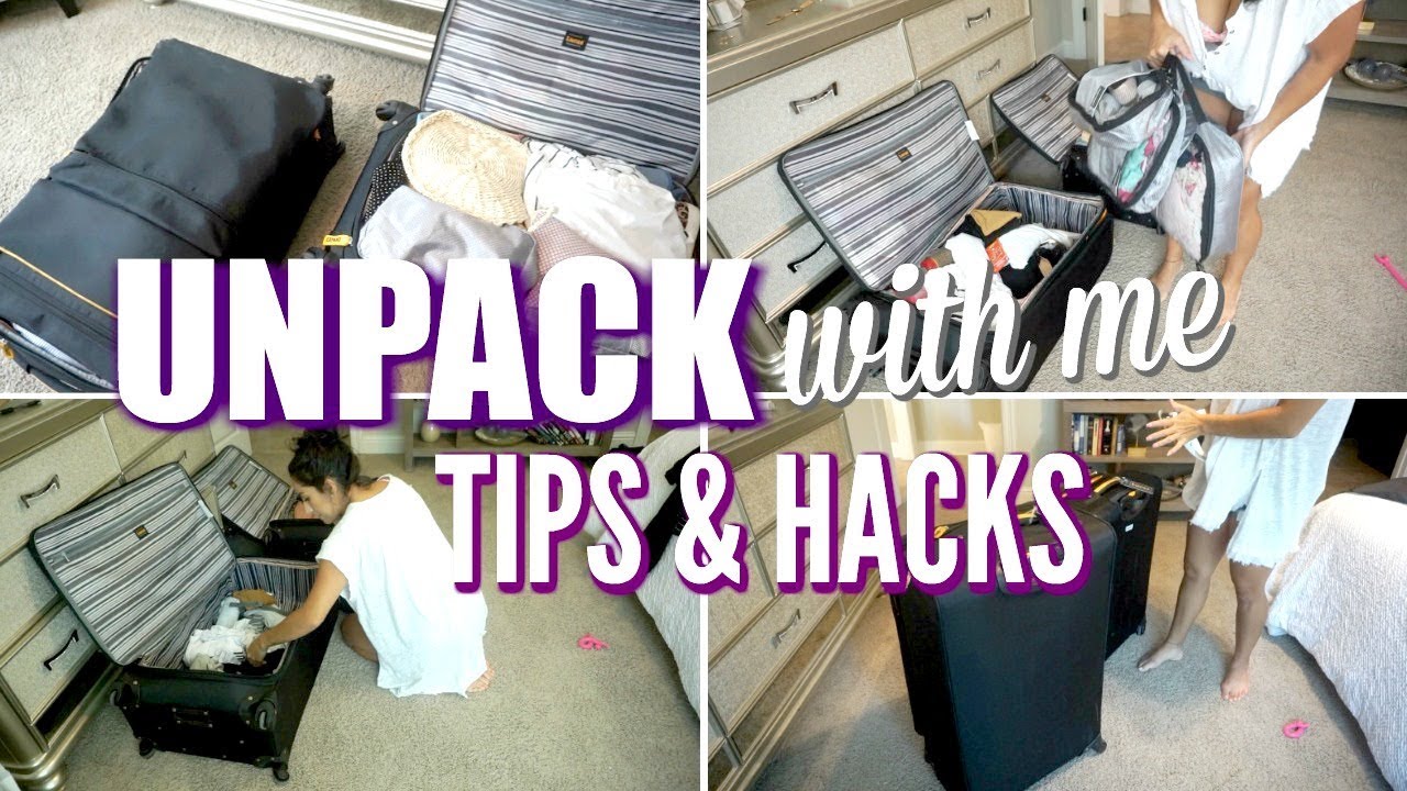 UNPACK WITH ME | TIPS & HACKS | QUICK & EASY UNPACKING AFTER VACATION ...