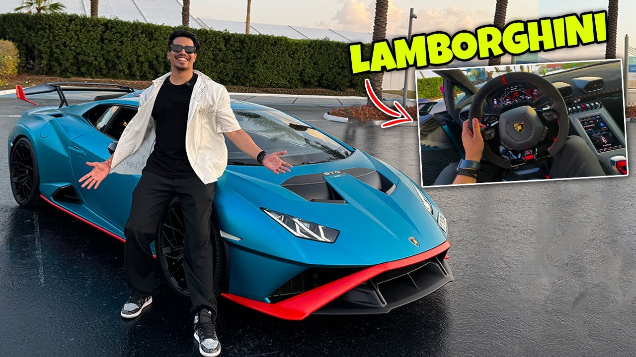 DRIVING LAMBORGHINI FOR THE FIRST TIME 🤑 - YouTube