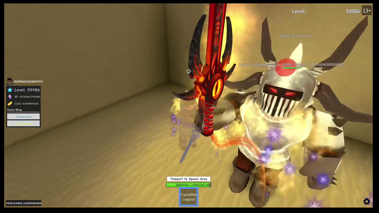 Roblox Infinity RPG level 60000 - YouTube