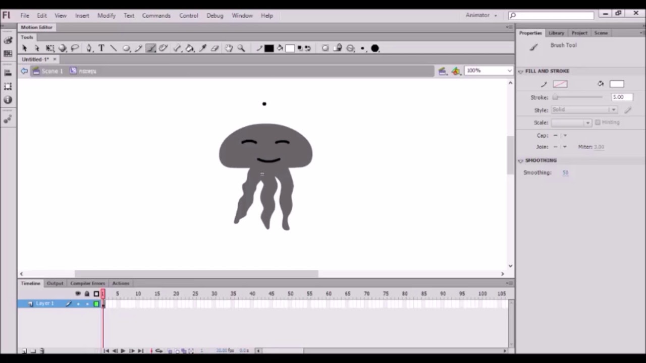 การใส่ Bone ในโปรแกรมAdobe Flash CS6 (CED RMU) - YouTube